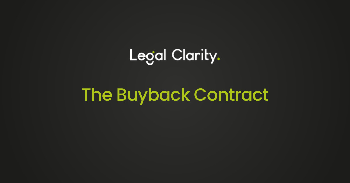 The Buyback Contract